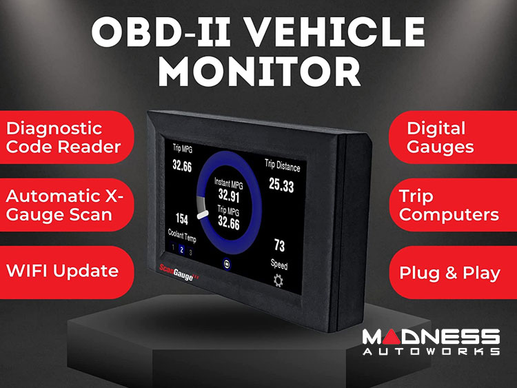 ScanGauge III Ultra-compact OBDII Vehicle Monitor,