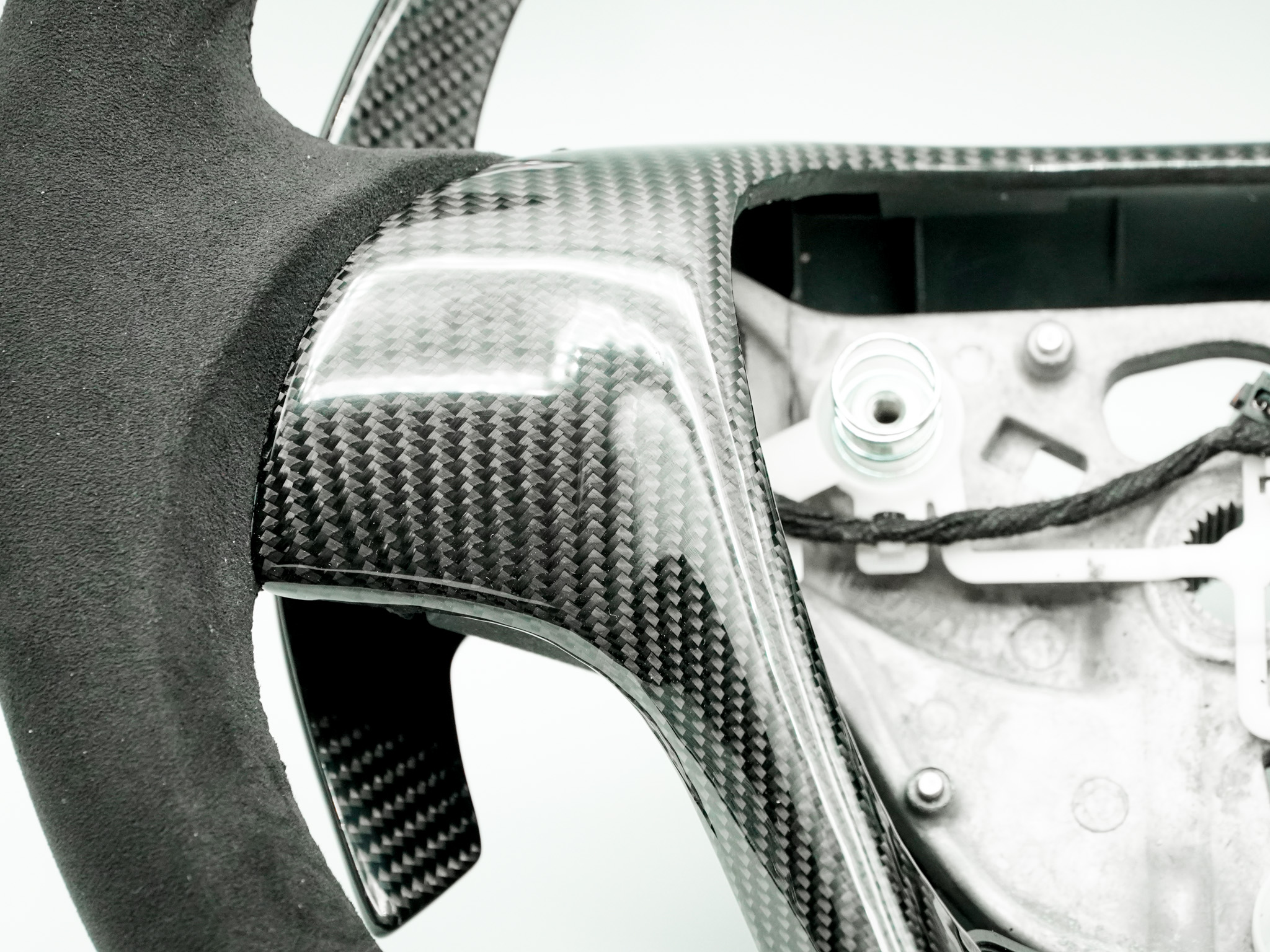 smart 451 Custom Steering Wheel - Carbon Fiber - F1 Style, 451-SW-F1-CF