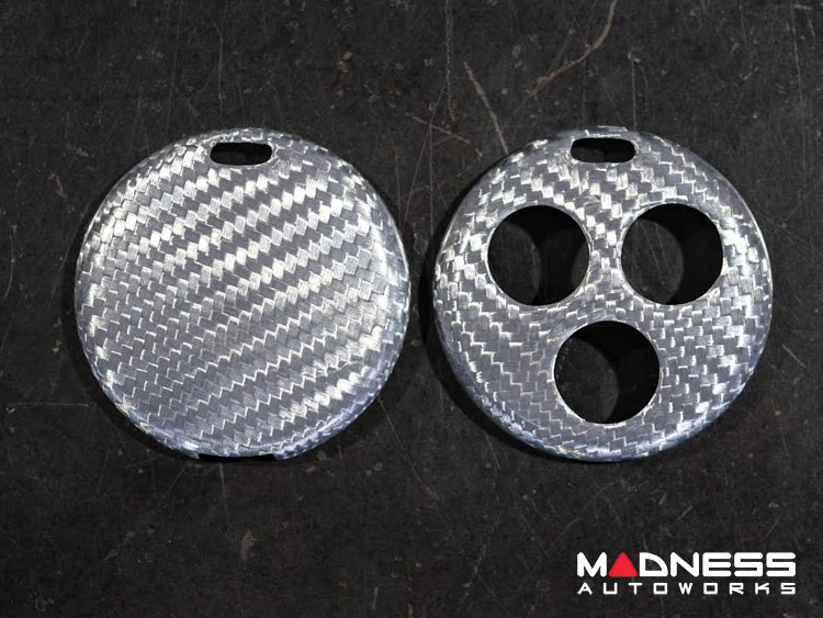 smart fortwo Key Fob Cover - 450 Model - Silver Carbon Fiber, SMART-001.W