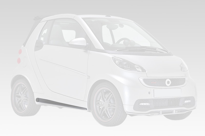 smart fortwo Side Rocker Panel Trim Kit - 451 - BRABUS Replica, GO451 ...