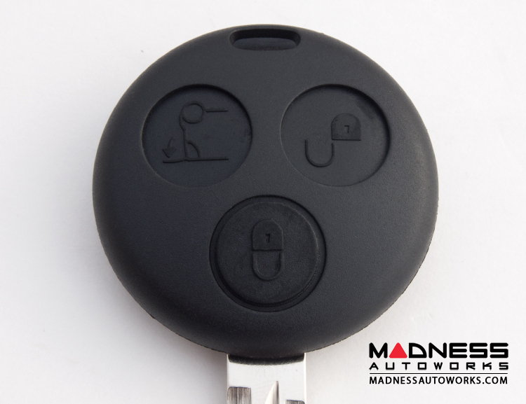 smart fortwo Keyfob Replacement Part - Black Key + Case - 450 Model - 3 ...