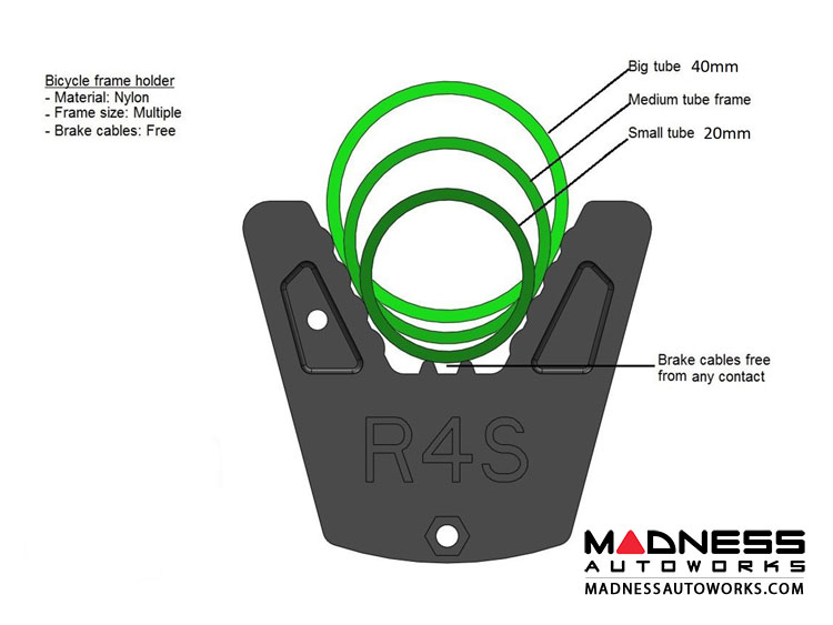 smart fortwo Bike Rack - 453 model - Silver, SM-R4S-453